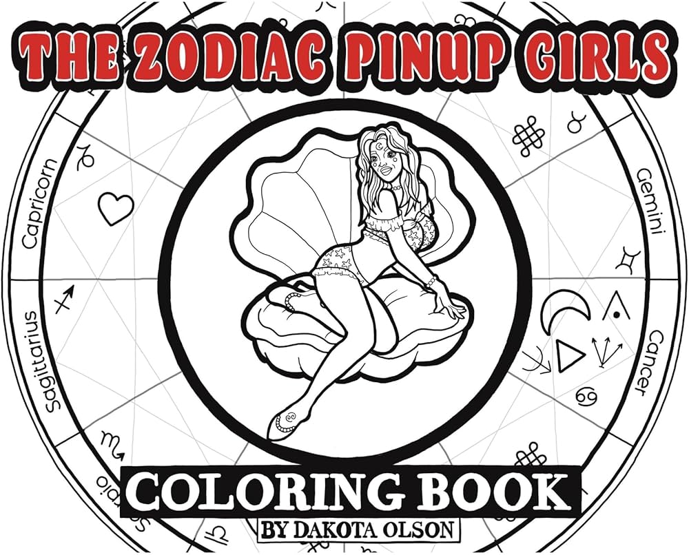 zodiac girls coloring pages