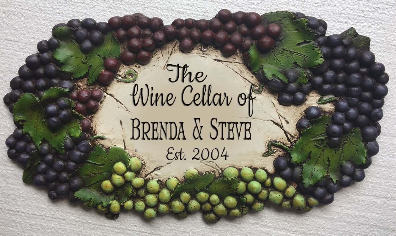 Amazon.com: Piazza Pisano Wine Grapes Custom Wall Plaque : Home & Kitchen