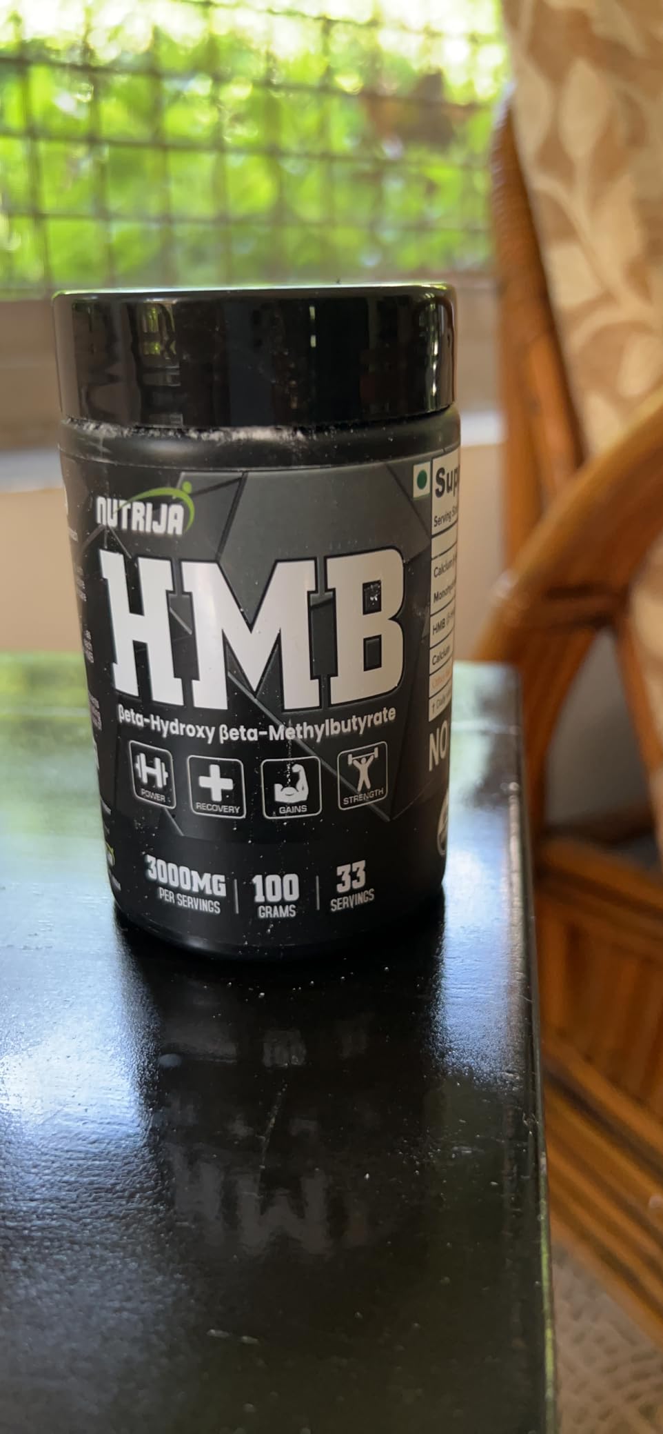 NutriJa HMB Powder (Beta-Hydroxy Beta-Methylbutyrate) 100 Grams - Pure ...