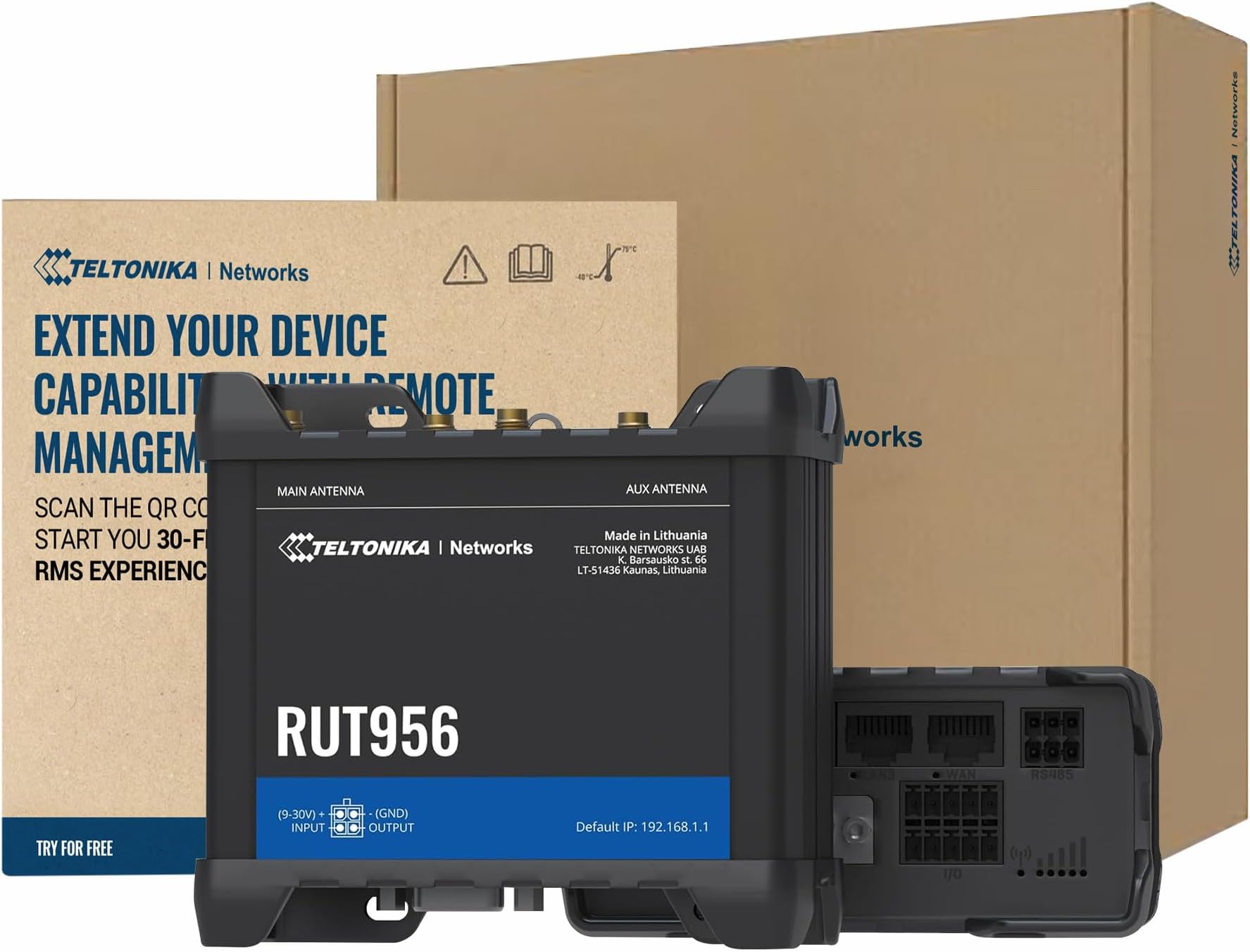 Amazon.com: Teltonika RUT956 Industrial Cellular WiFi Router - 4G LTE ...