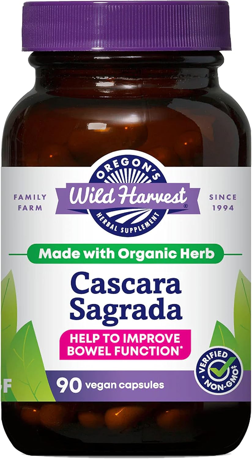Amazon.com: Oregon's Wild Harvest Cascara Sagrada Capsules - Organic ...