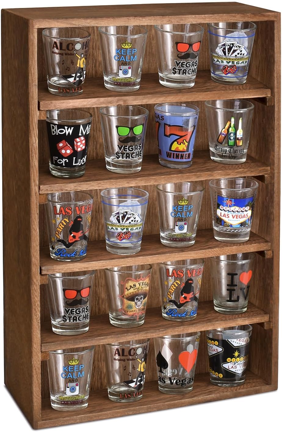 Ikee Design Wooden Wall-Mounted Display Shelves Rack for Collectibles ...