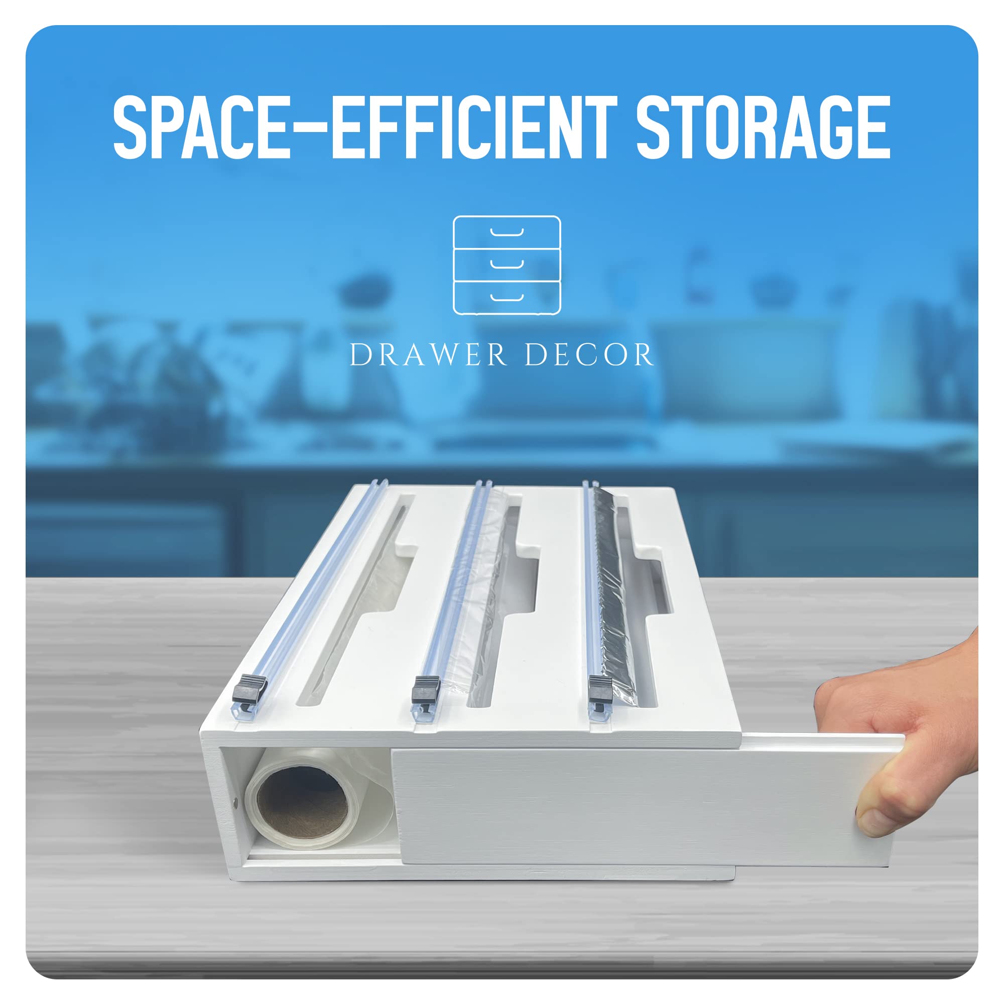 Plastic Wrap Dispenser with Cutter, Saran Wrap Dispenser with Cutter ...