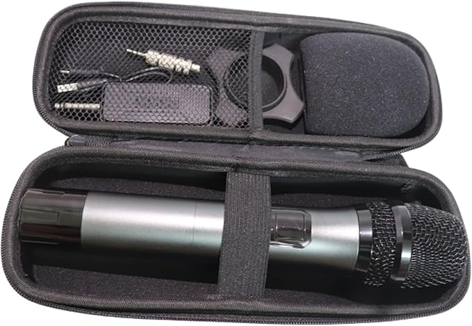 Amazon.com: YOTESO Wireless Microphone Case, Hard Carrying Travel Case ...