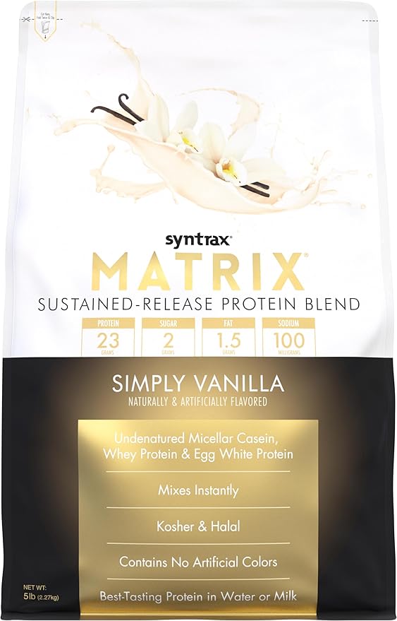 Amazon.com: Syntrax Nutrition Matrix Protein Powder, Sustained-Release ...