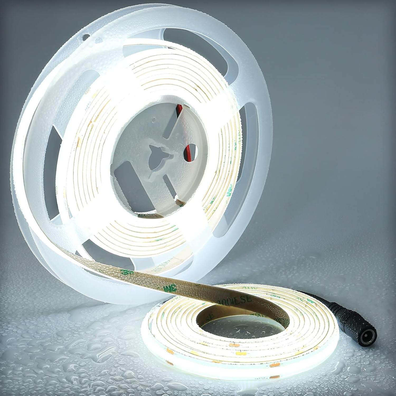 TOPAI 24V COB LED Streifen Kaltweiß 6000K Wasserdicht IP65 5M 480LEDs/M Hohe Dichte CRI 90 ...