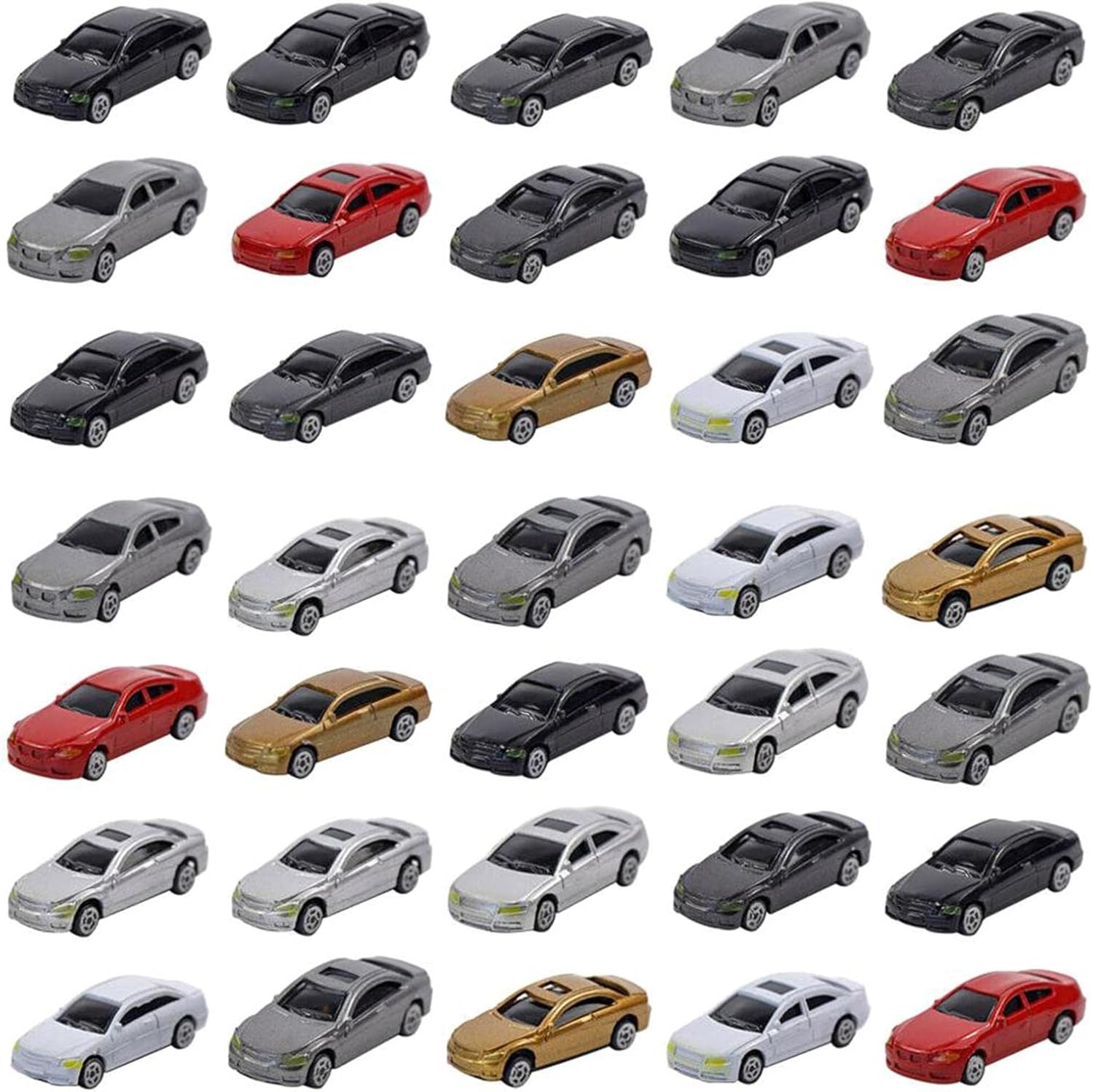 Amazon.com: Pack of 50 HO Scale Model Cars for Railway Scenery : Arts ...