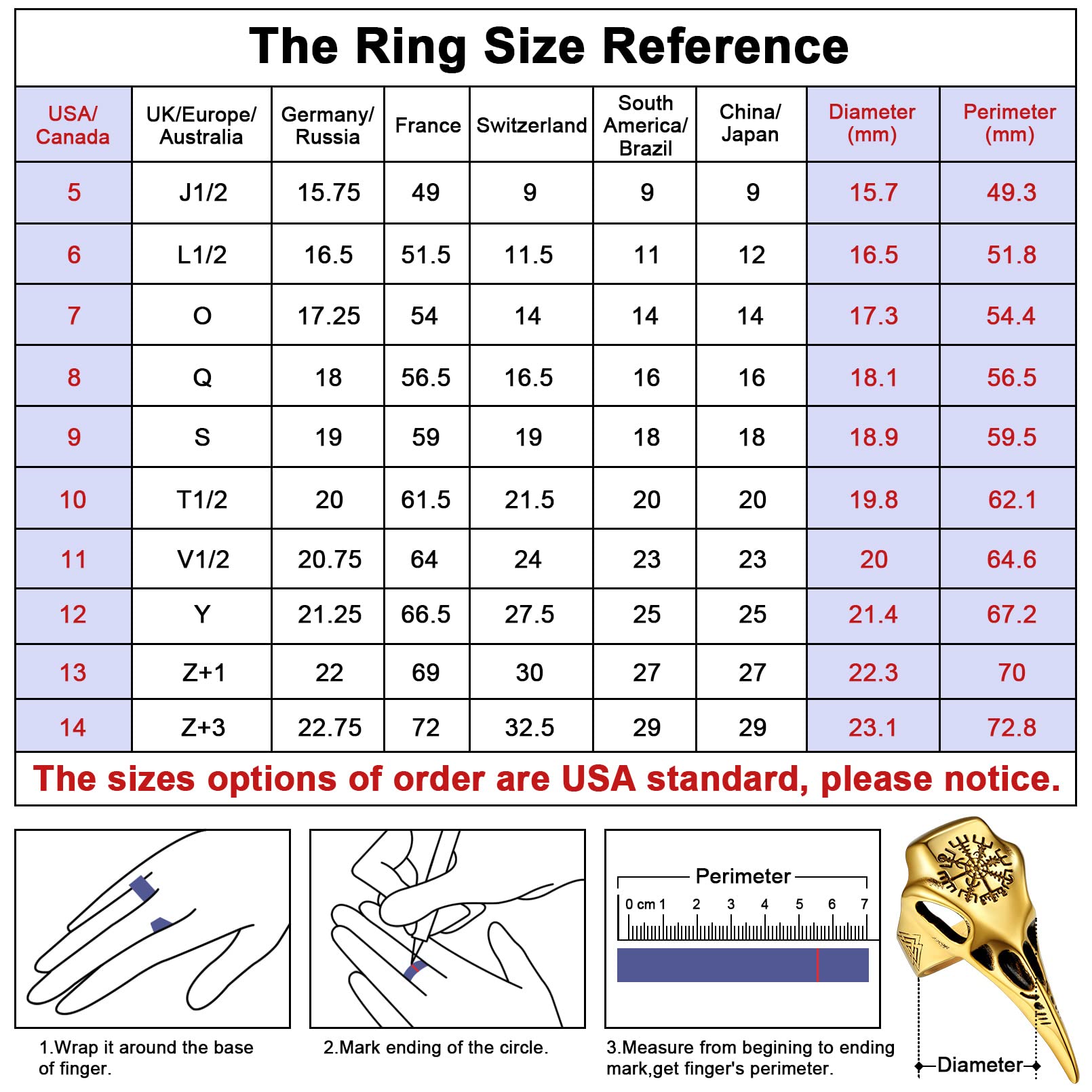 Snapklik.com : Custom Engrave Norse Viking Raven Skull Rings For Men ...