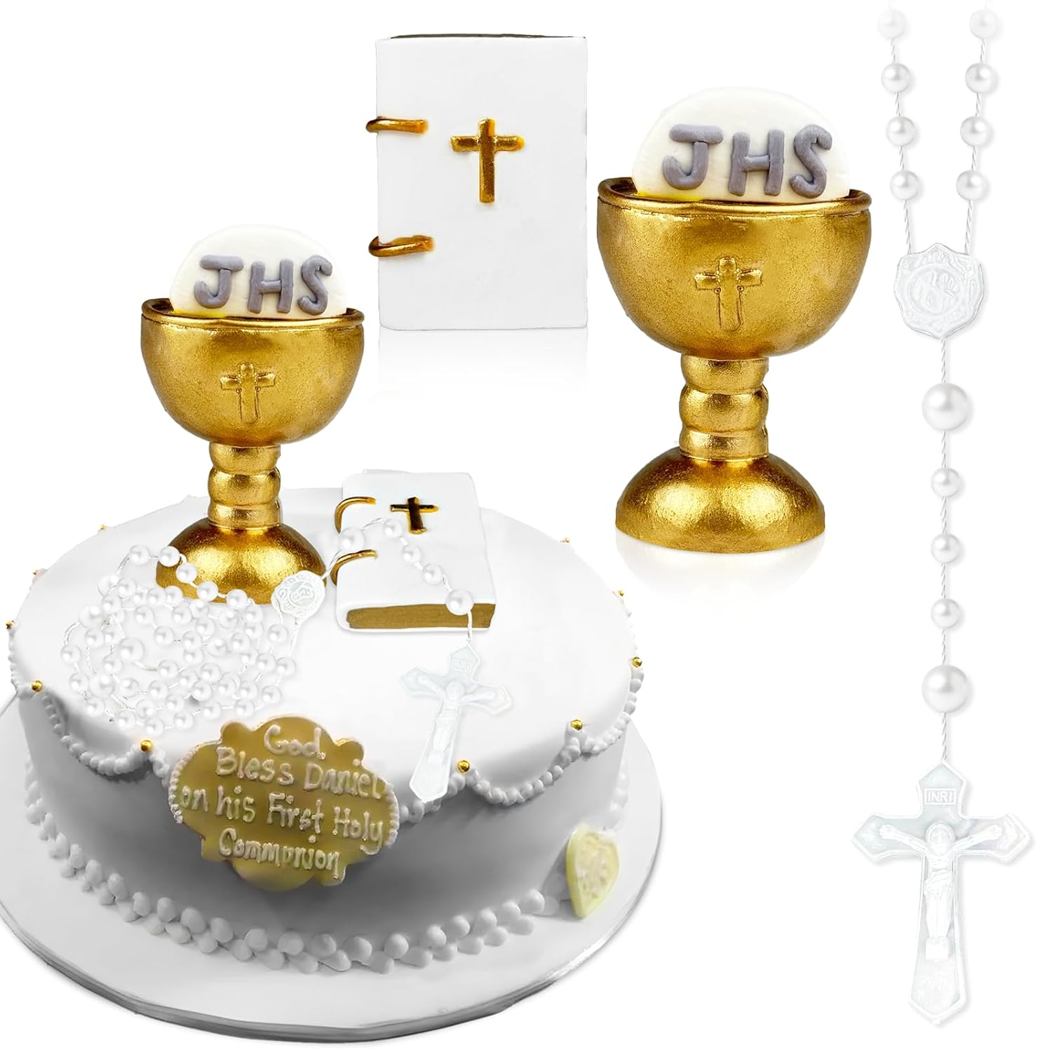 Amazon.com: First Holy Communion Cake Decorating Kit – Complete Set for ...