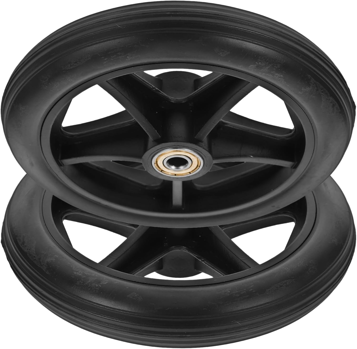 TOVINANNA 2pcs Wheelchair Front Wheel Walker Wheels Replacement 6 inch ...