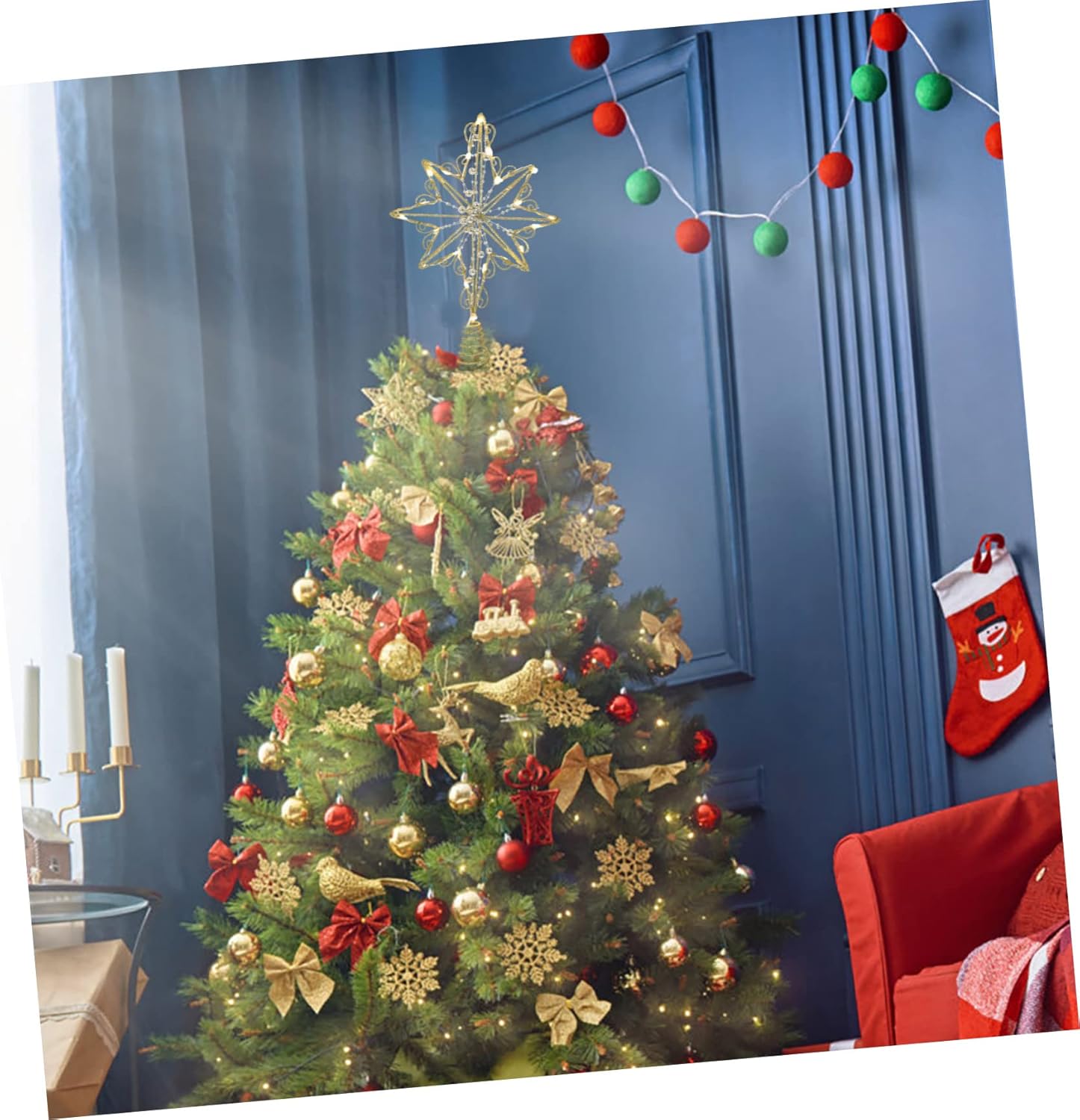 COOPHYA Anise Tree top Star Holiday Tree Toppers Star Xmas Tree Star ...