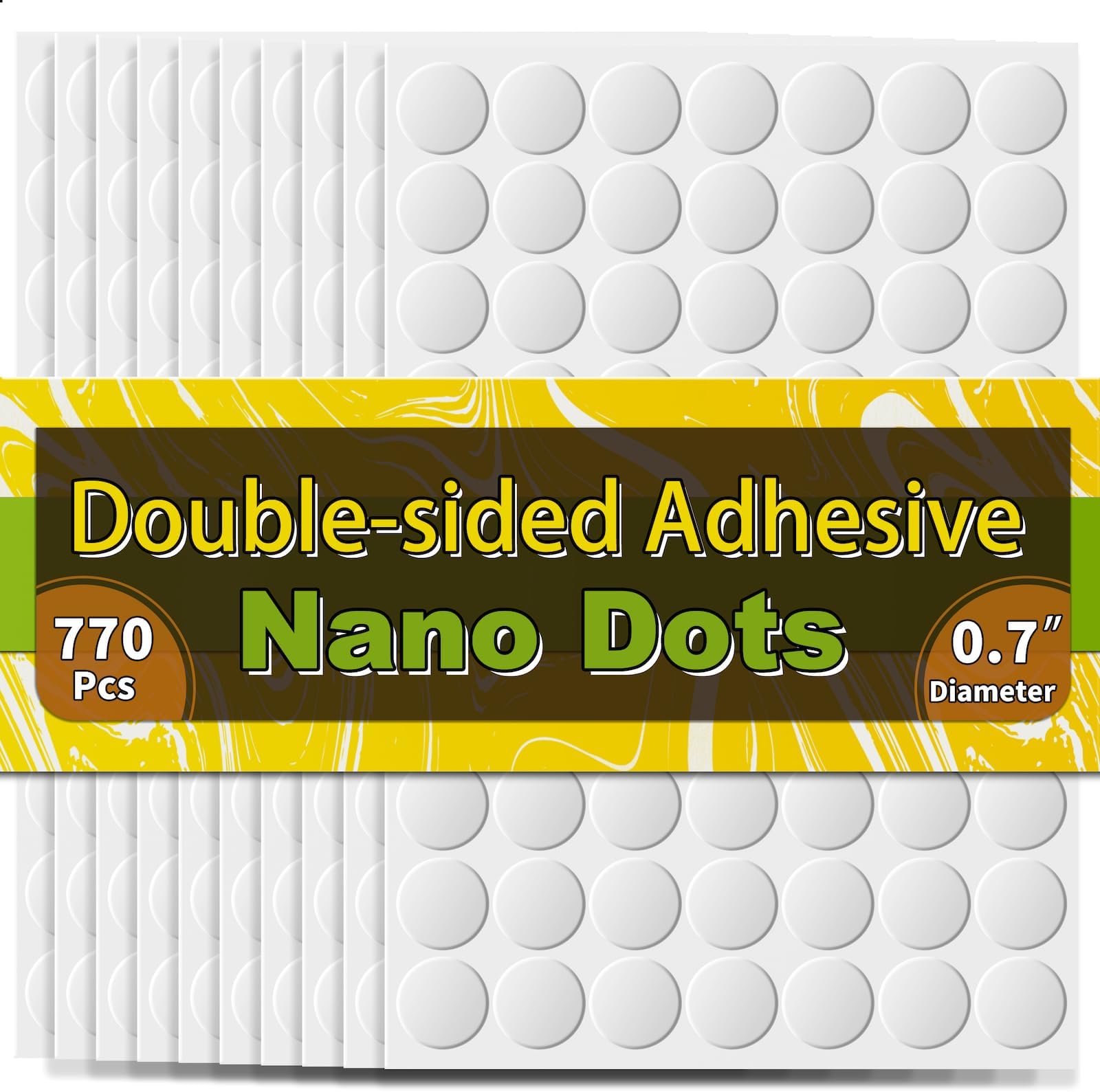Amazon.com : Aneco 500 Pieces Double-Sided Adhesive Putty Removable ...