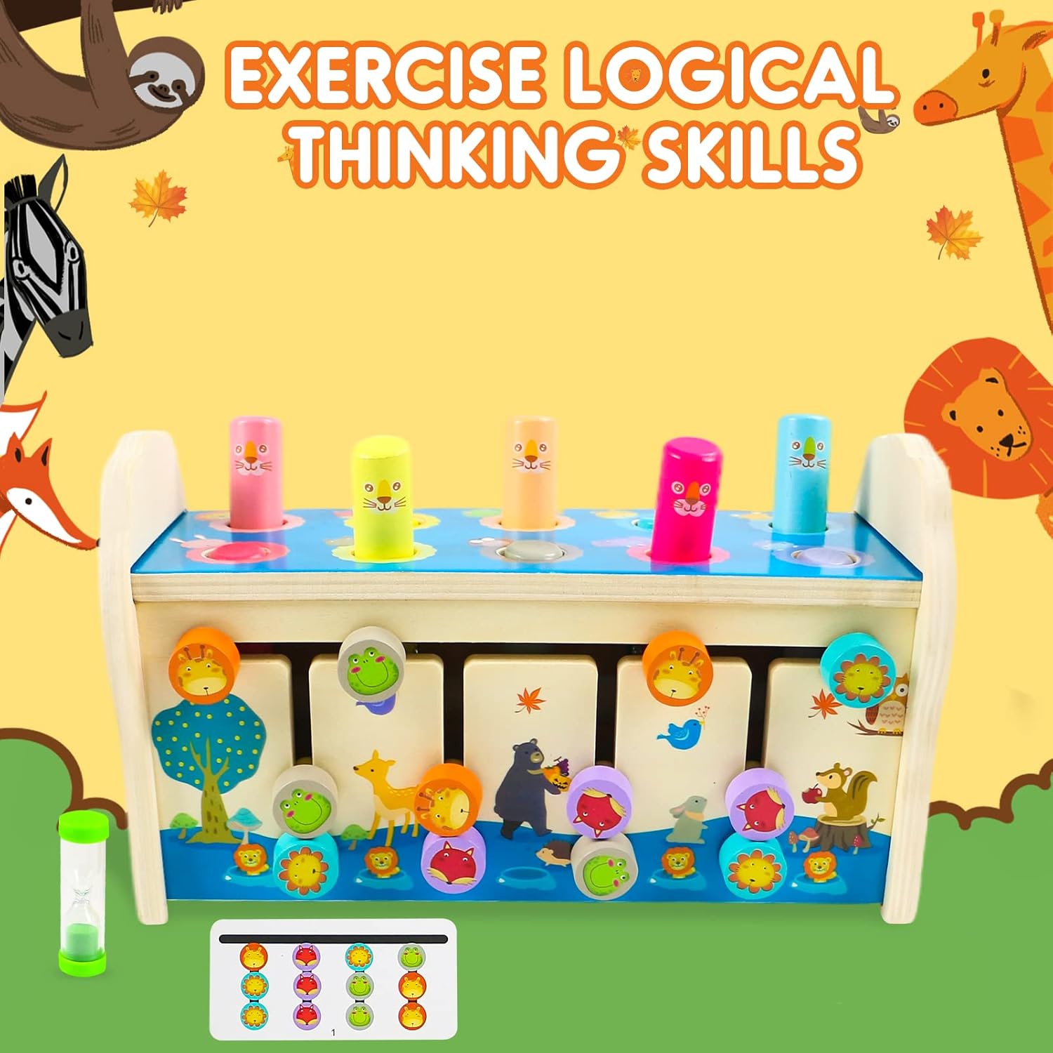 Toys for 1 2 3 Year old Boys Girls Toddler Toys Wooden Xylophone 3 In 1 ...