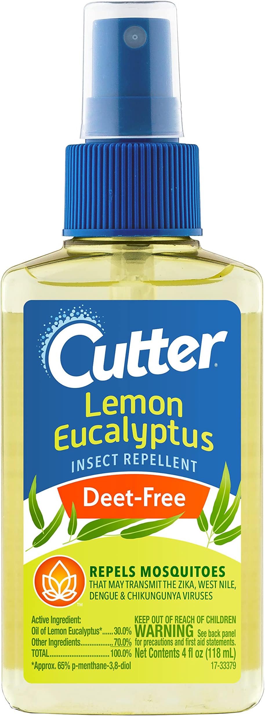 Amazon.com: Cutter Lemon Eucalyptus Insect Repellent, No DEET Mosquito ...