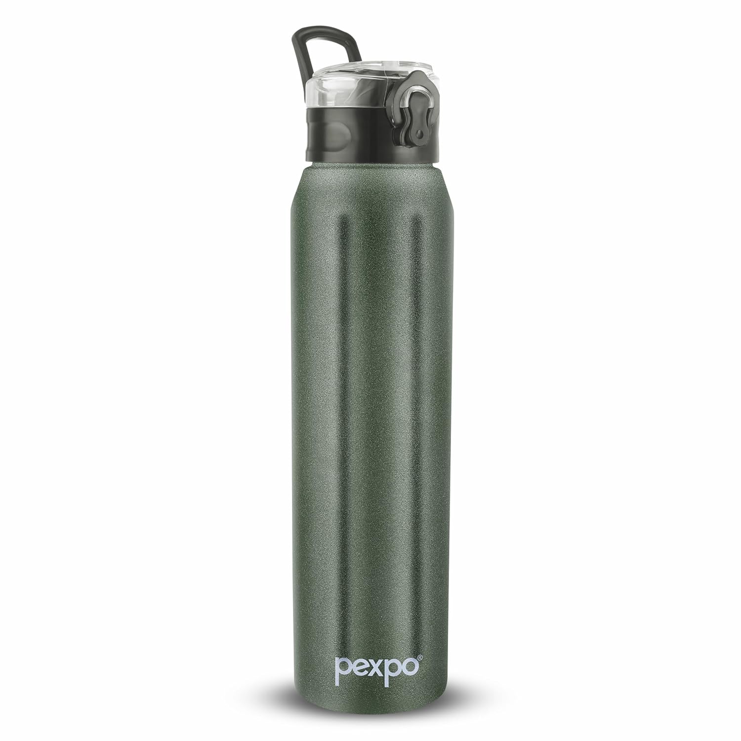 PEXPO Stainless Steel Sipper Water Bottle | 1000ml, Military Green ...
