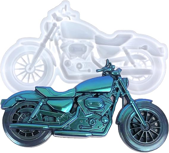 Amazon.com: Wehous Unique Motorcycle Silicone Mold 3D Cool Motorcycle ...