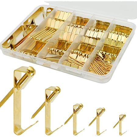 Assorted Picture Hanging Kit | 220 Piece Assortment with Wire, Picture ...