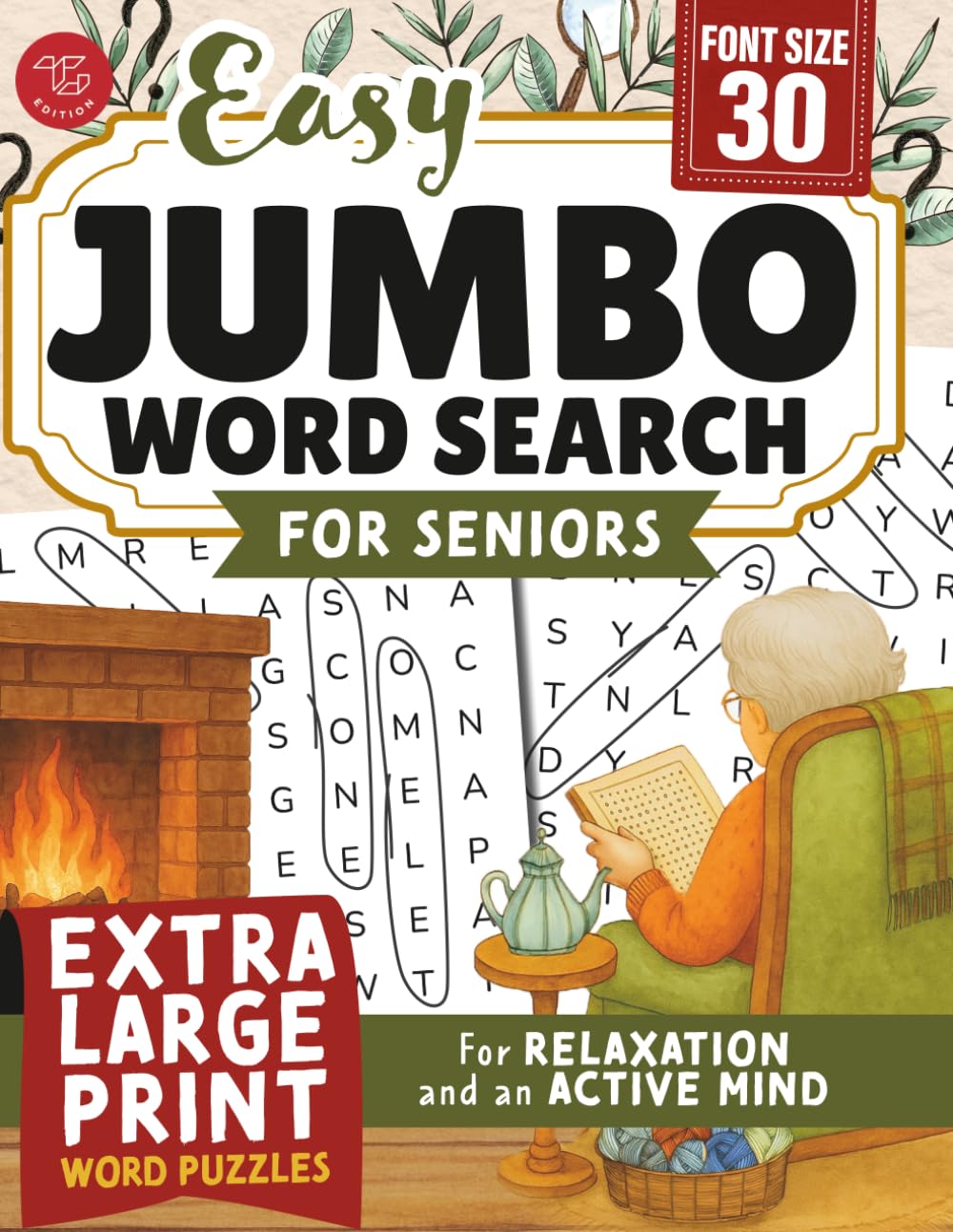 Easy Jumbo Word Search for Seniors: Extra Large Print Word Puzzles for ...
