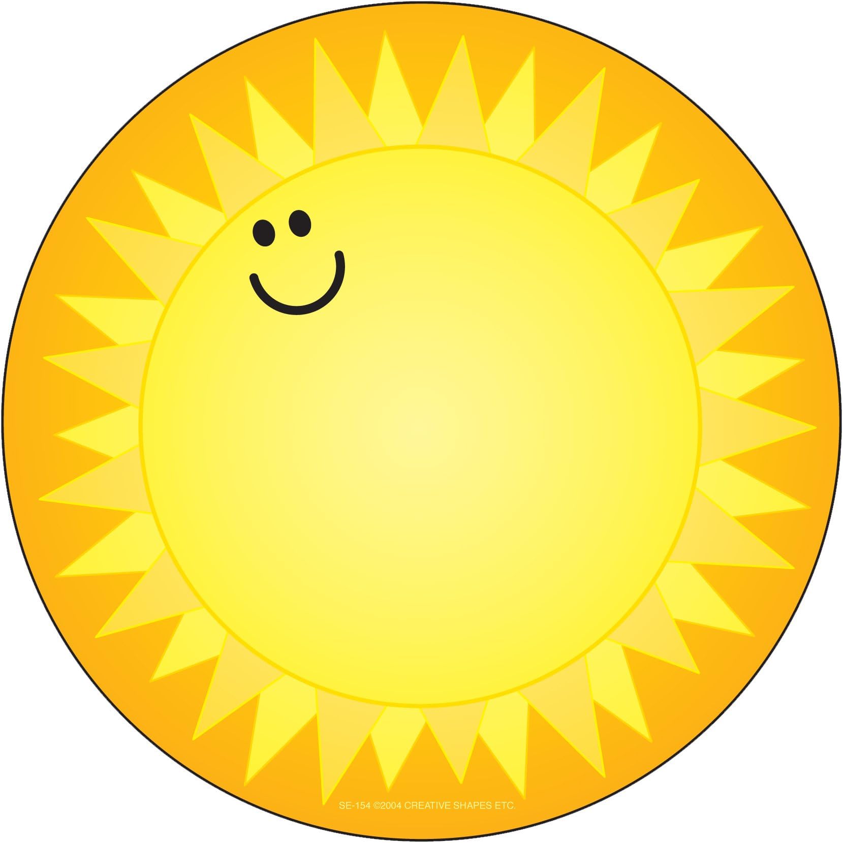 Amazon.com : SHAPES ETC. 50 Sht Sunshine Large Notepad 5.5in Teacher ...