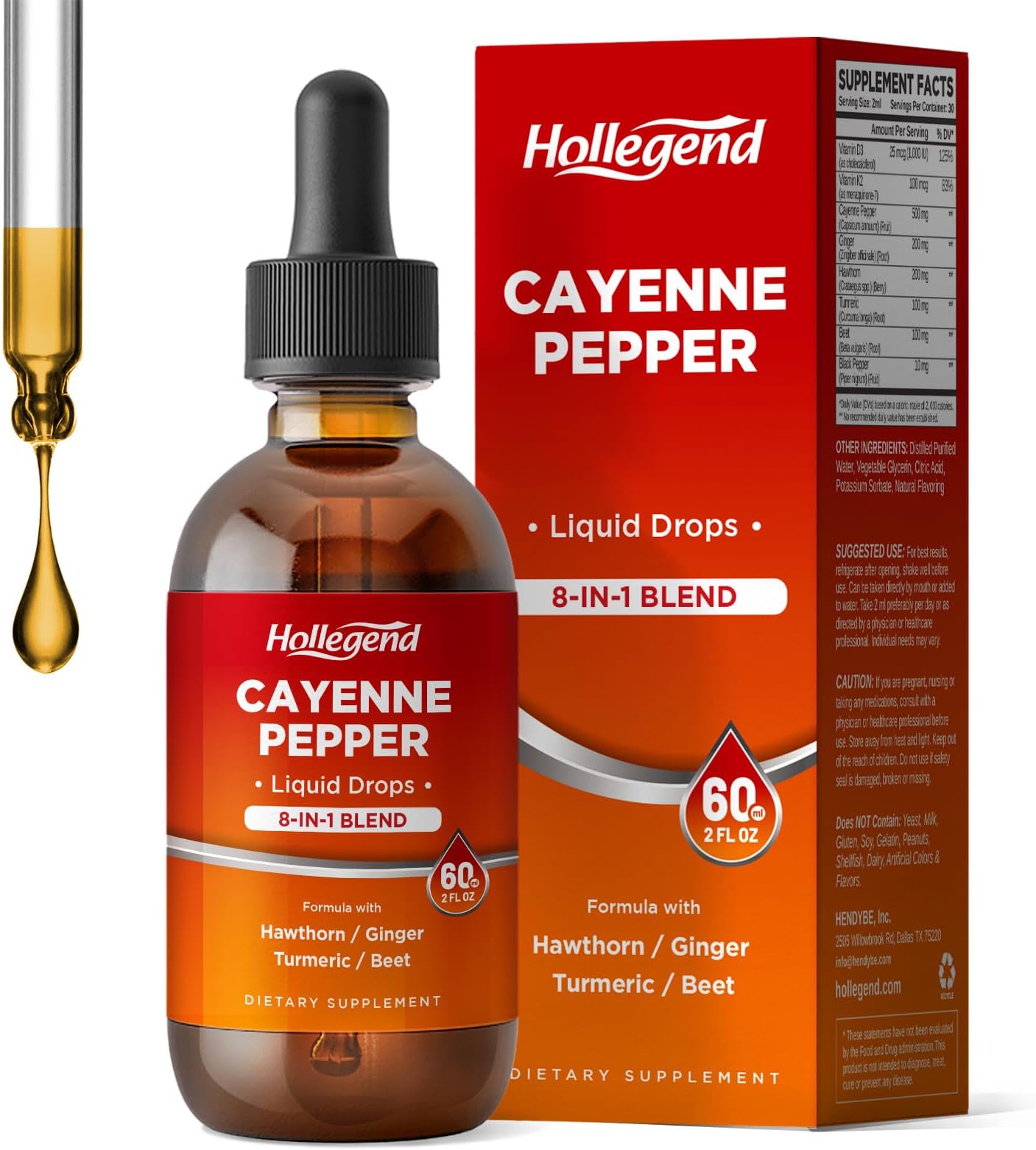 Amazon.com: Clean Nutra Cayenne Pepper Drops Supplement Liquid ...