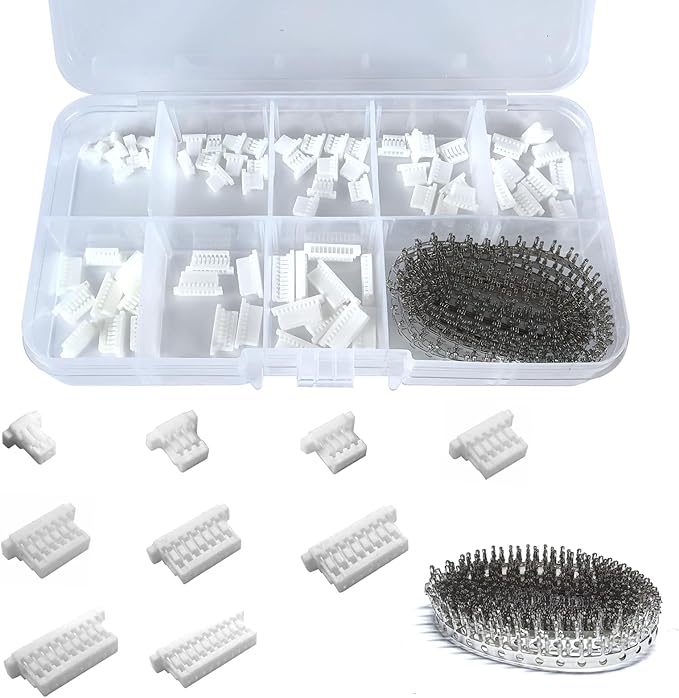 Amazon.com: 495Pcs JST SH 1.0mm Connector Kit,2/3/4/5/6/7/8/9/10 Pin ...