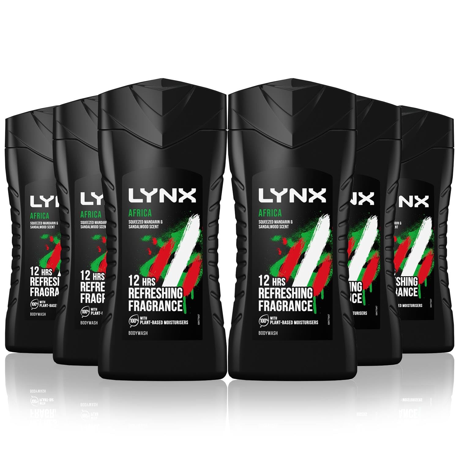 Lynx Africa 12-H Refreshing Fragrance Shower Gel Body Wash for Men ...