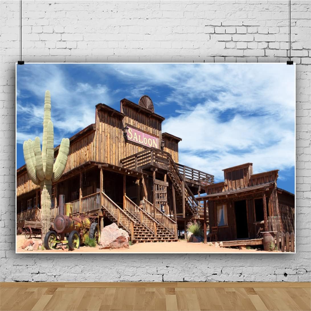 Amazon.com : Saloon Backdrops for Photography 7 x 5 ft Vintage Wild ...