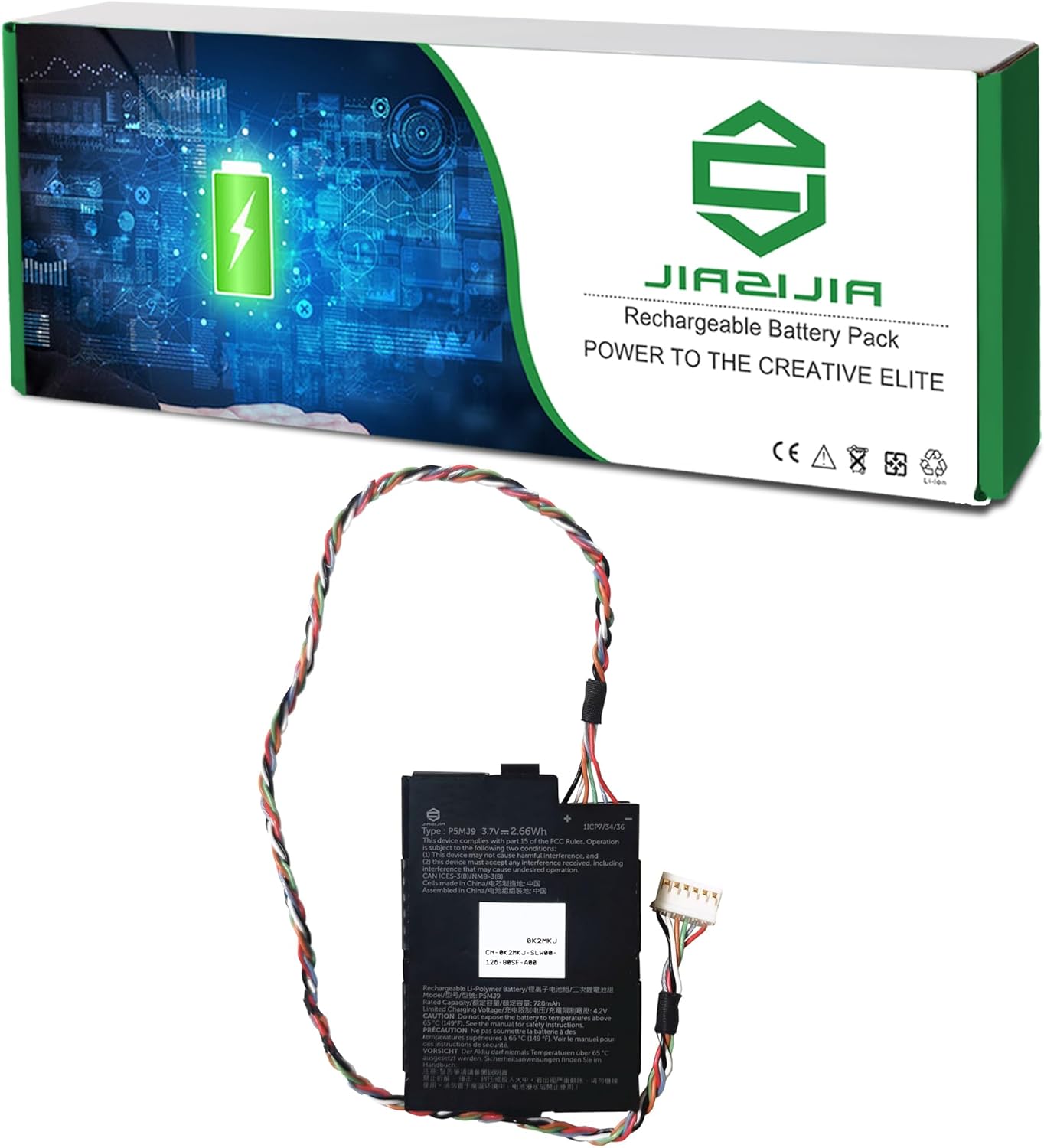 Amazon.com: JIAZIJIA P5MJ9 Battery Replacement for Dell PERC H750 H755 ...