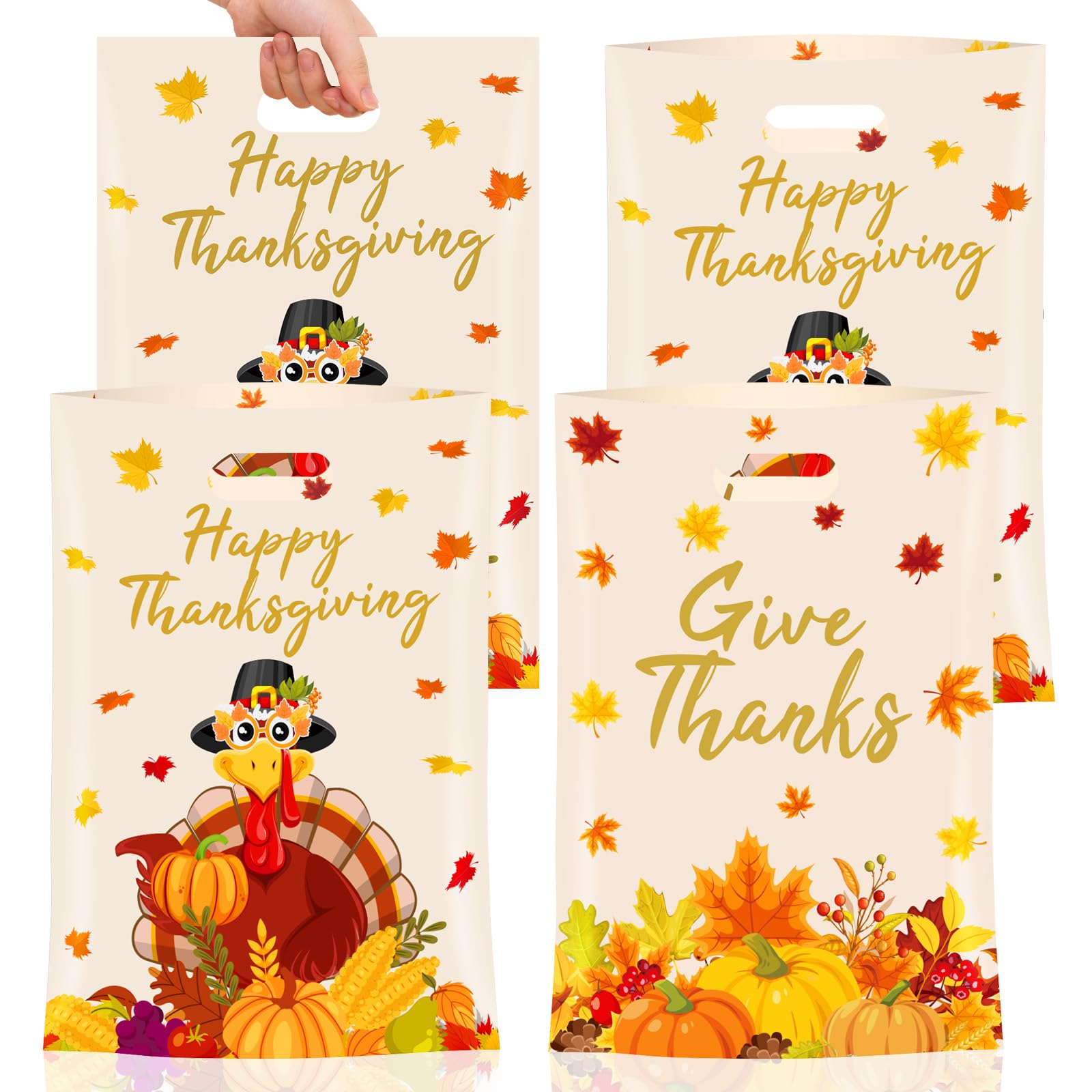 Amazon.com: 40 Pcs Thanksgiving Gift Bags - Happy Thanksgiving Goodie ...