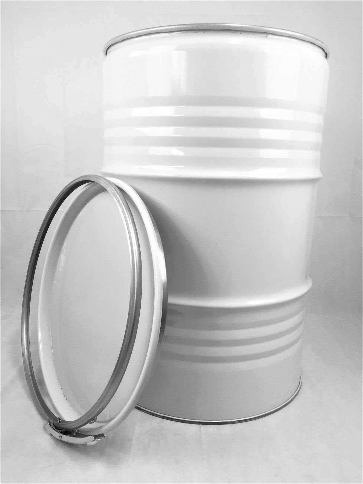 und-aus 200 Liter Metallfass Tonne Brenntonne Regentonne Blechfass ...