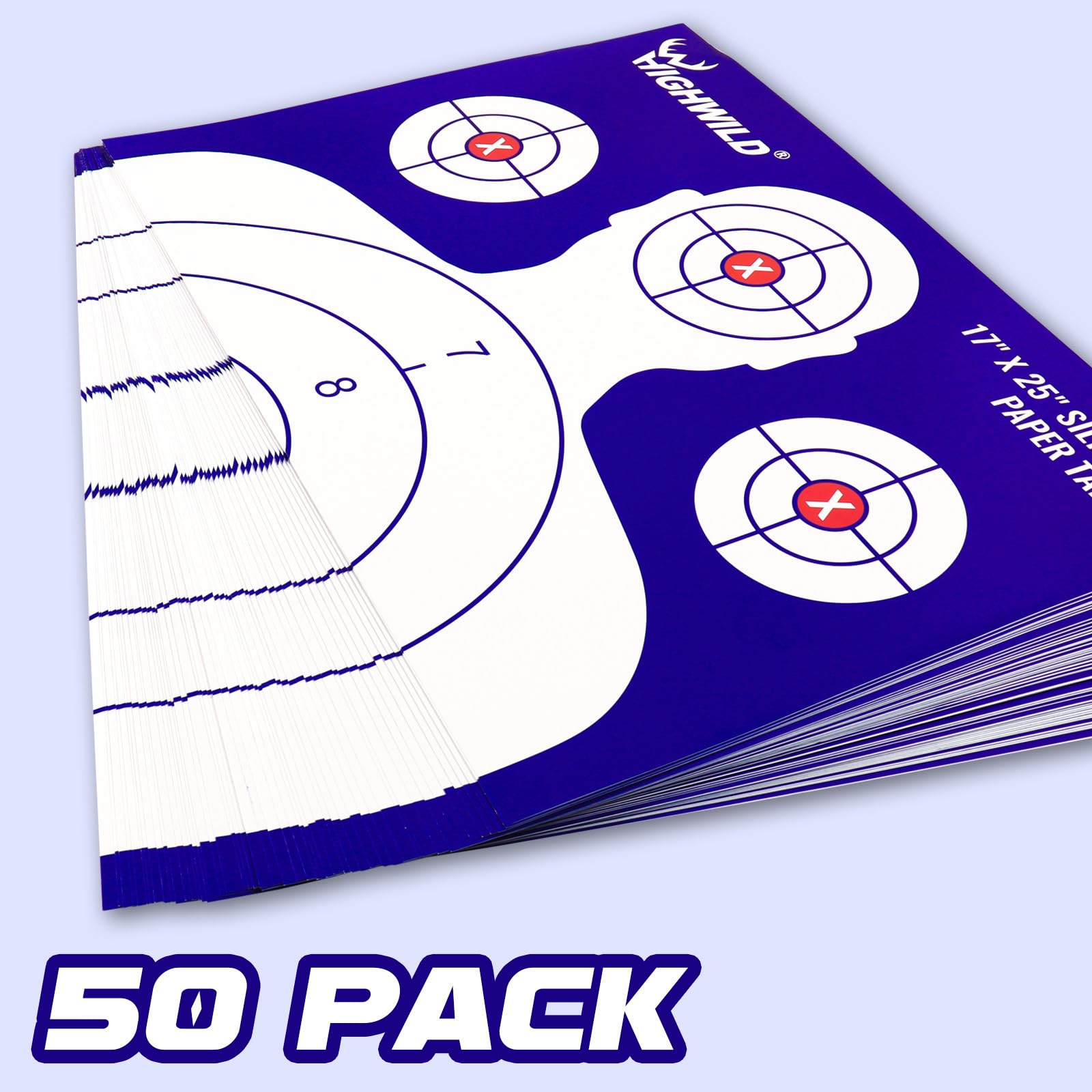 Snapklik.com : Highwild Shooting Range Silhouette Paper Target - 17X25 ...