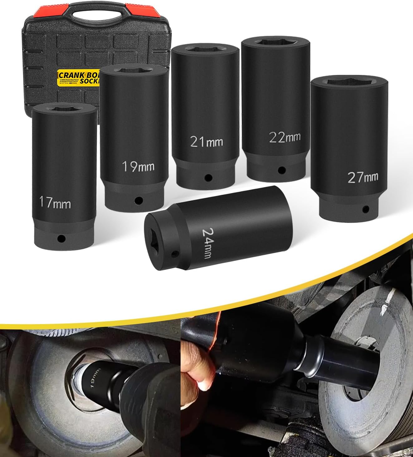 Amazon.com: Sealey SX319 3pc 1/2"Sq Drive Weighted Impact Socket Set ...