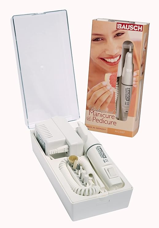 Bausch 0307 Electric Manicure/Pedicure Device, 7 Attachments: Hand ...