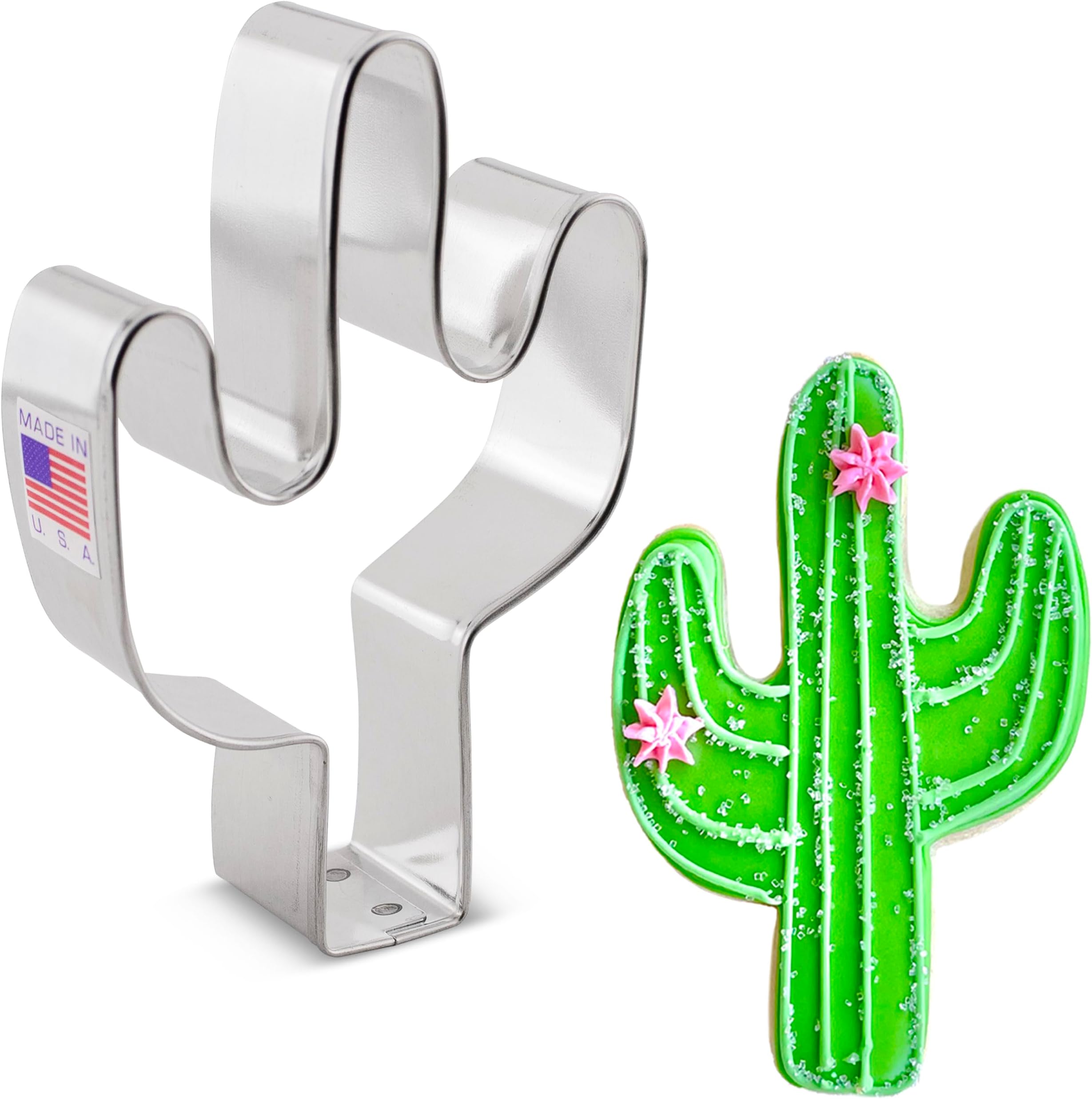 Amazon.com: Cactus Cookie Cutter Set - Xzhloym 6 Piece Stainless Steel ...