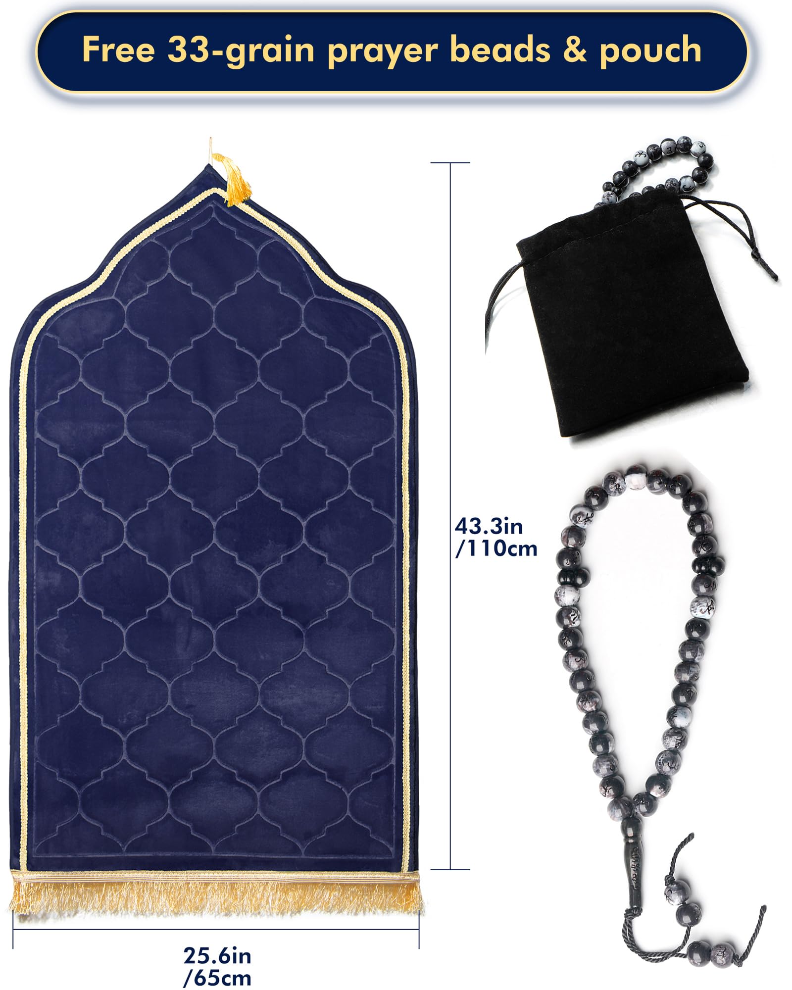 Snapklik.com : Stmarry Prayer Rug Muslim Prayer Mat Islamic - Thick ...
