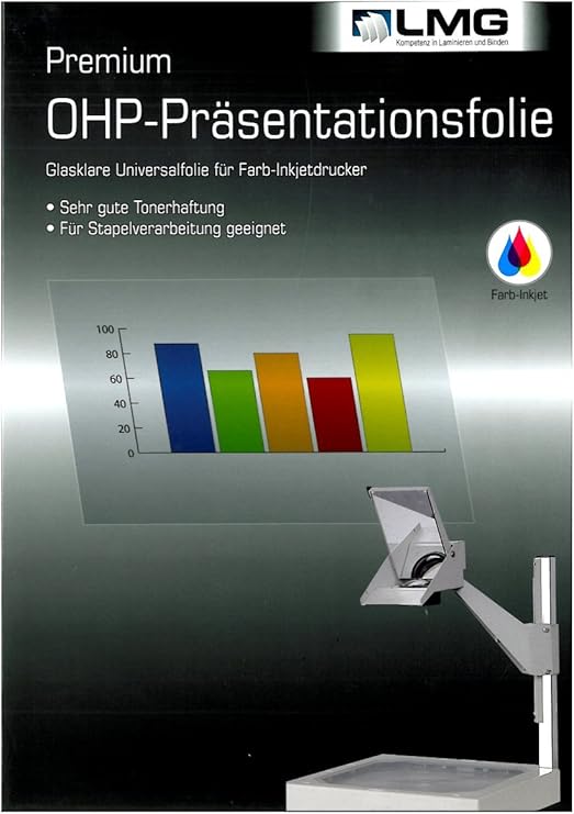 r&b LMG Overheadfolie INKJET, DIN A4, für Tintenstrahldrucker, 50 Stück : Amazon.de: Bürobedarf ...