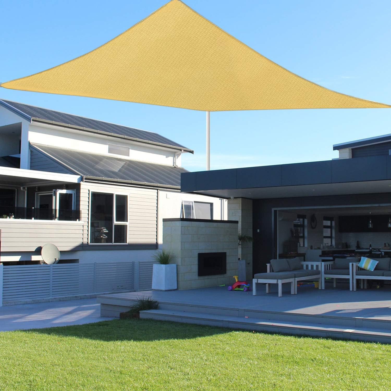 Amazon.com : REPUBLIC SUN Sun Shade Sail 12' x 16' Sand Rectangle ...