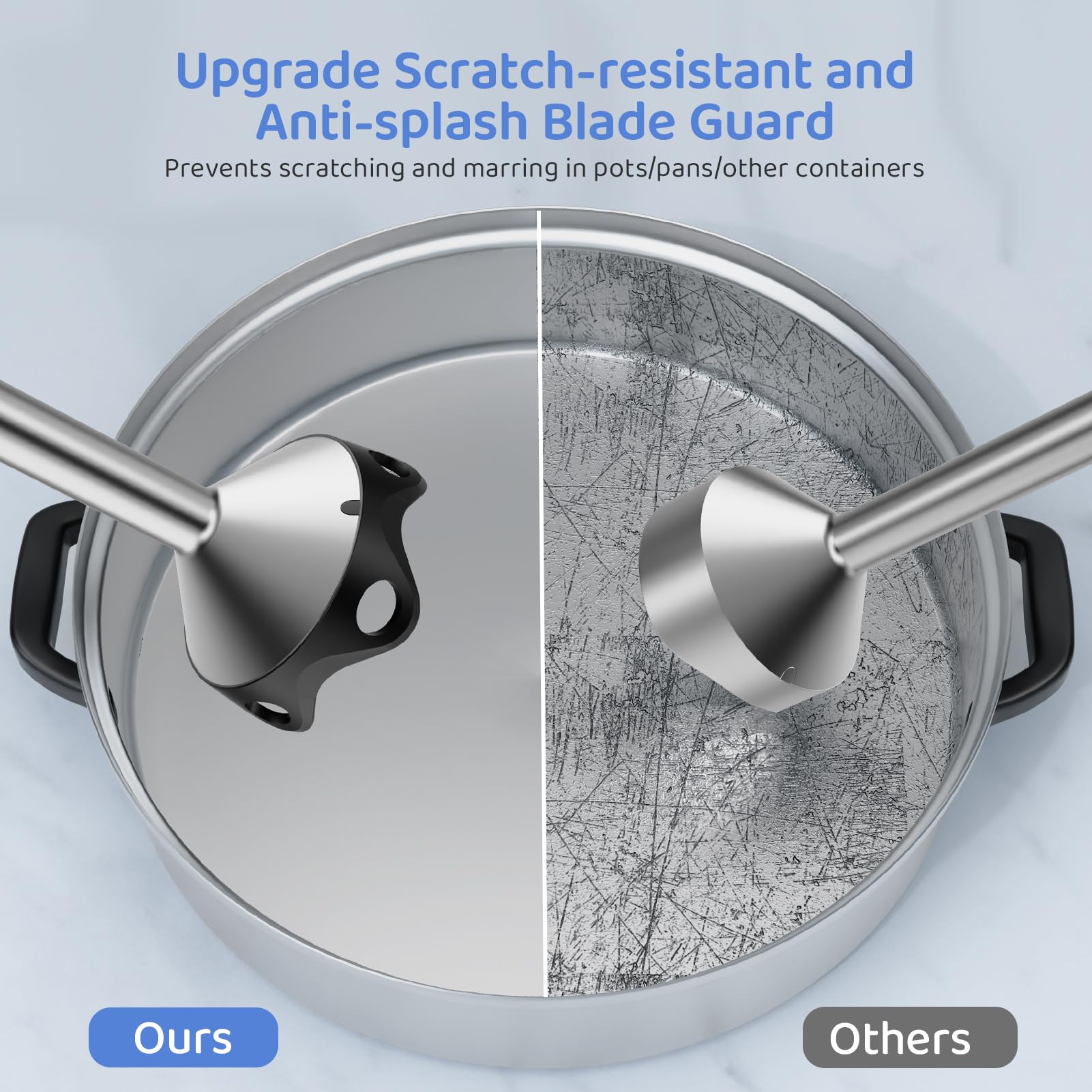 Snapklik.com : HOVOBO Immersion Blender Handheld 1000W Powerful Scratch ...