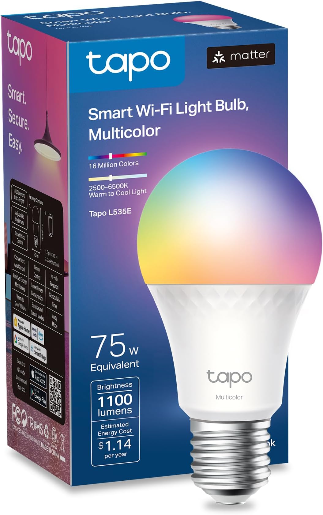 Tp Link Tapo Smart Light Bulbs 1100 Lumens High Brightness | Desertcart ...