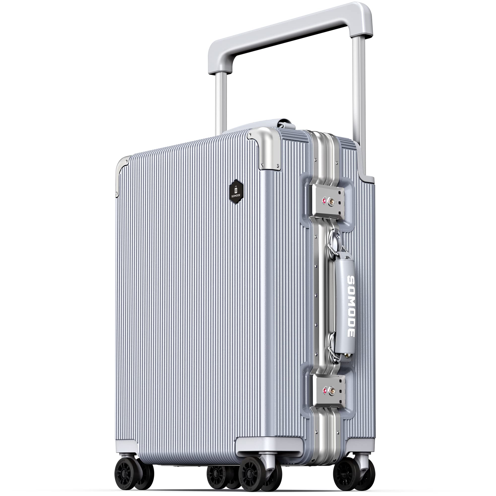 La Series Carry On Luggage 20inch Wide Handle Suitcase Hardshell ...