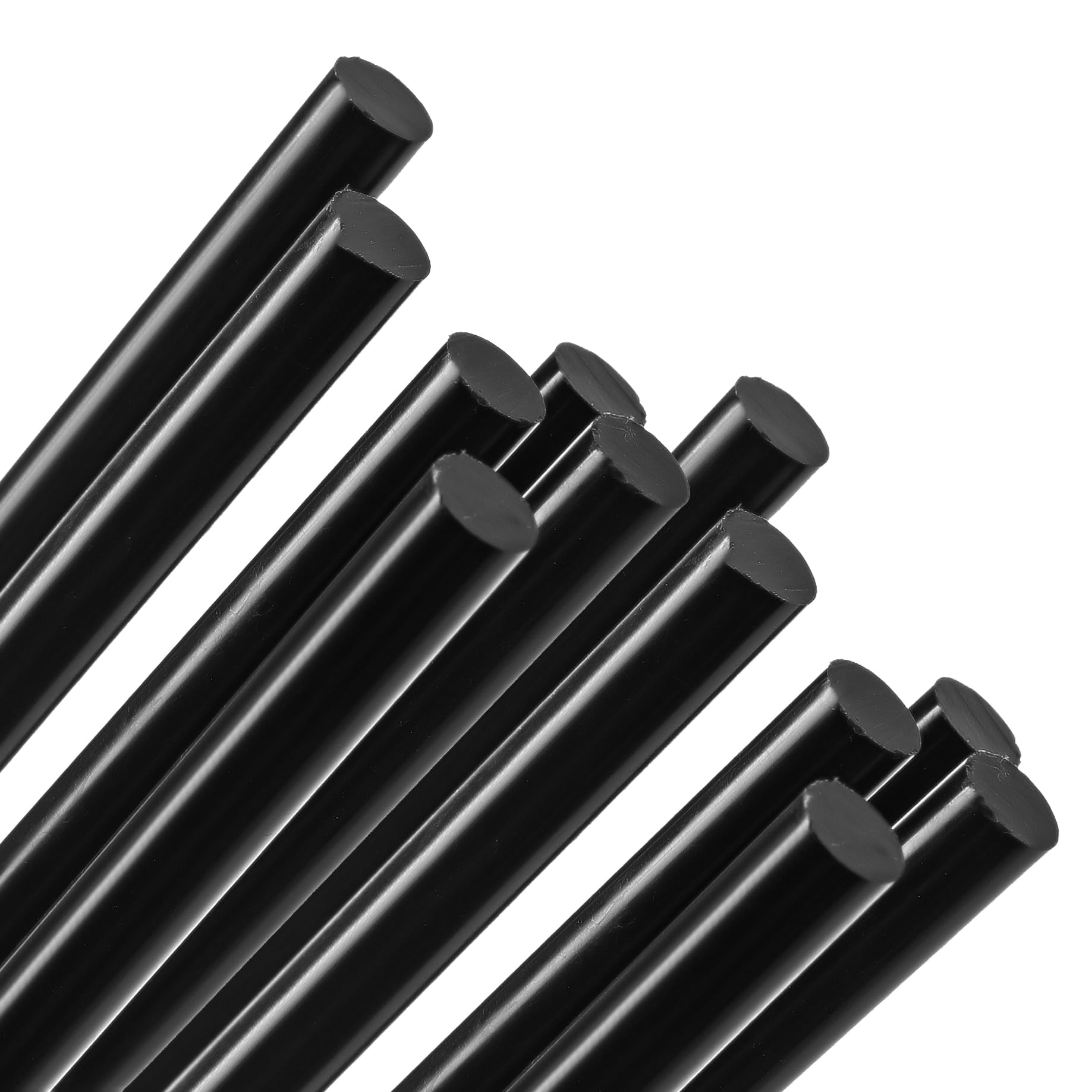 Snapklik.com : QNTCCX 12-Pack Black Plastic Round Rods - 1/4 Inch Dia ...