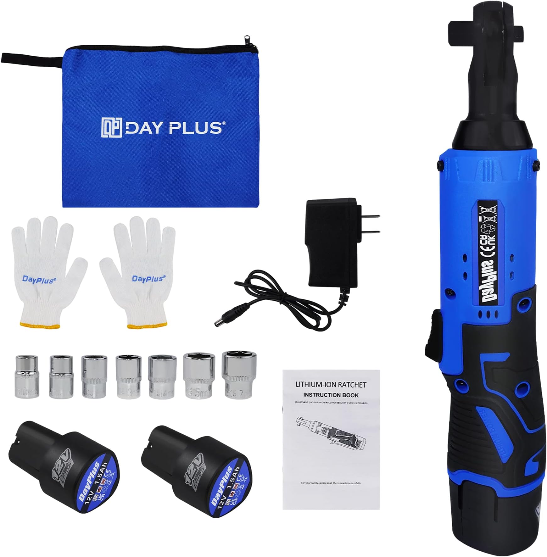 21V MAX Brushless Cordless Impact Wrench Car Repair Wheel Nut Gun ...