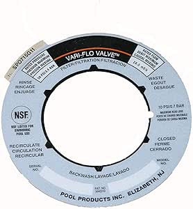 Amazon.com: LITYPEND Sand Filter Valve Label Plate Sticker for Hayward ...