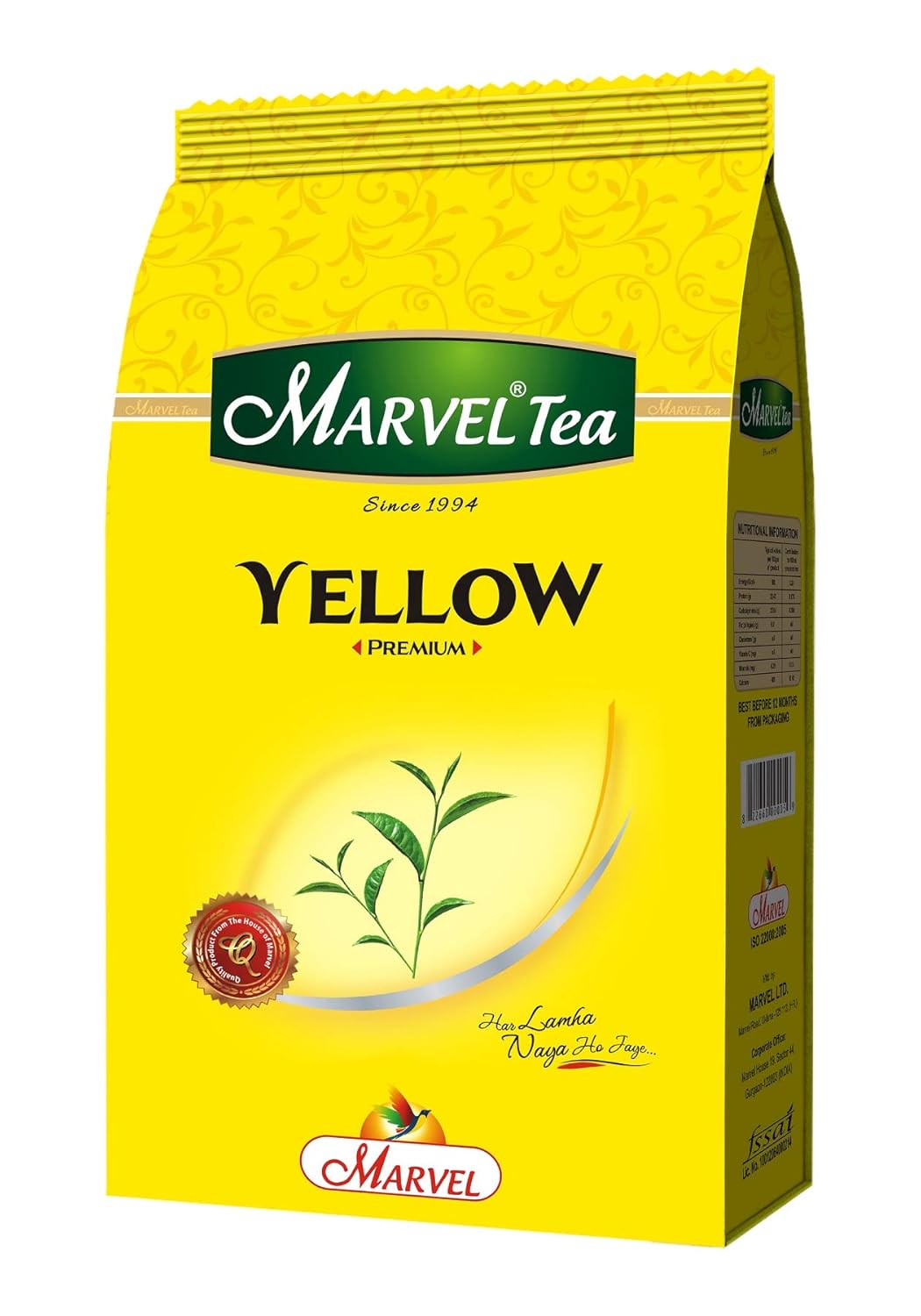 Marvel Yellow Premium Tea 500g, Handpicked Strong Chai From Assam ...