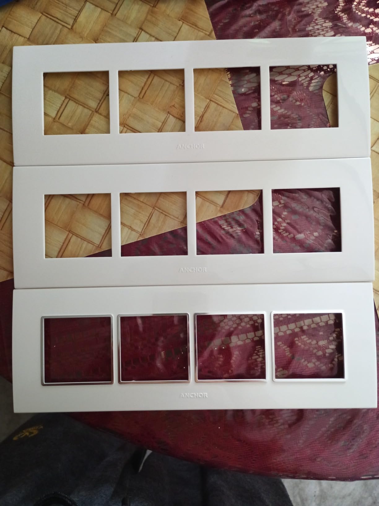 Anchor by Panasonic Penta Modular 8 Module Horizontal Plate with Chrome ...