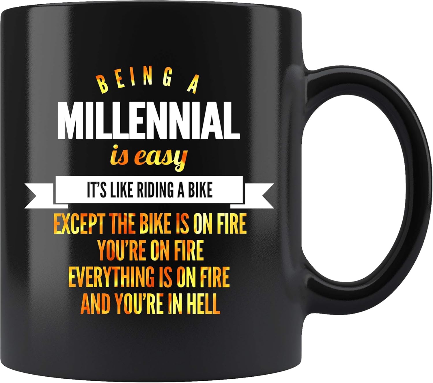 Amazon.com: Millennial Coffee Mug. Being A Millennial Is Easy Like ...