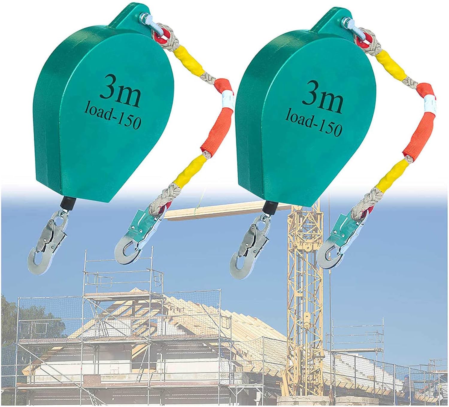 Amazon.com: JHKG Self Retracting Lifeline Cable,Retractable Lanyard ...