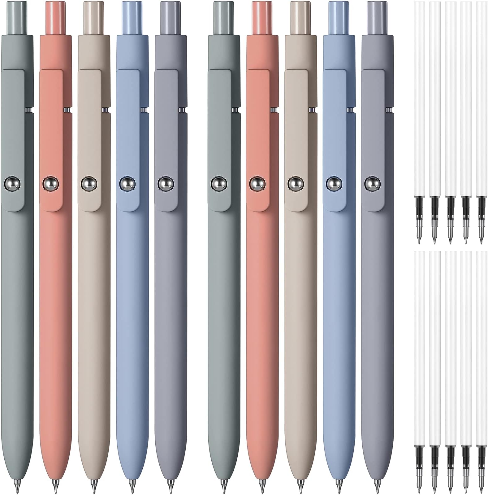 Amazon.com: LINFANC 6 Pack Cute Gel Pens, Retractable Quick Dry Gel Ink ...