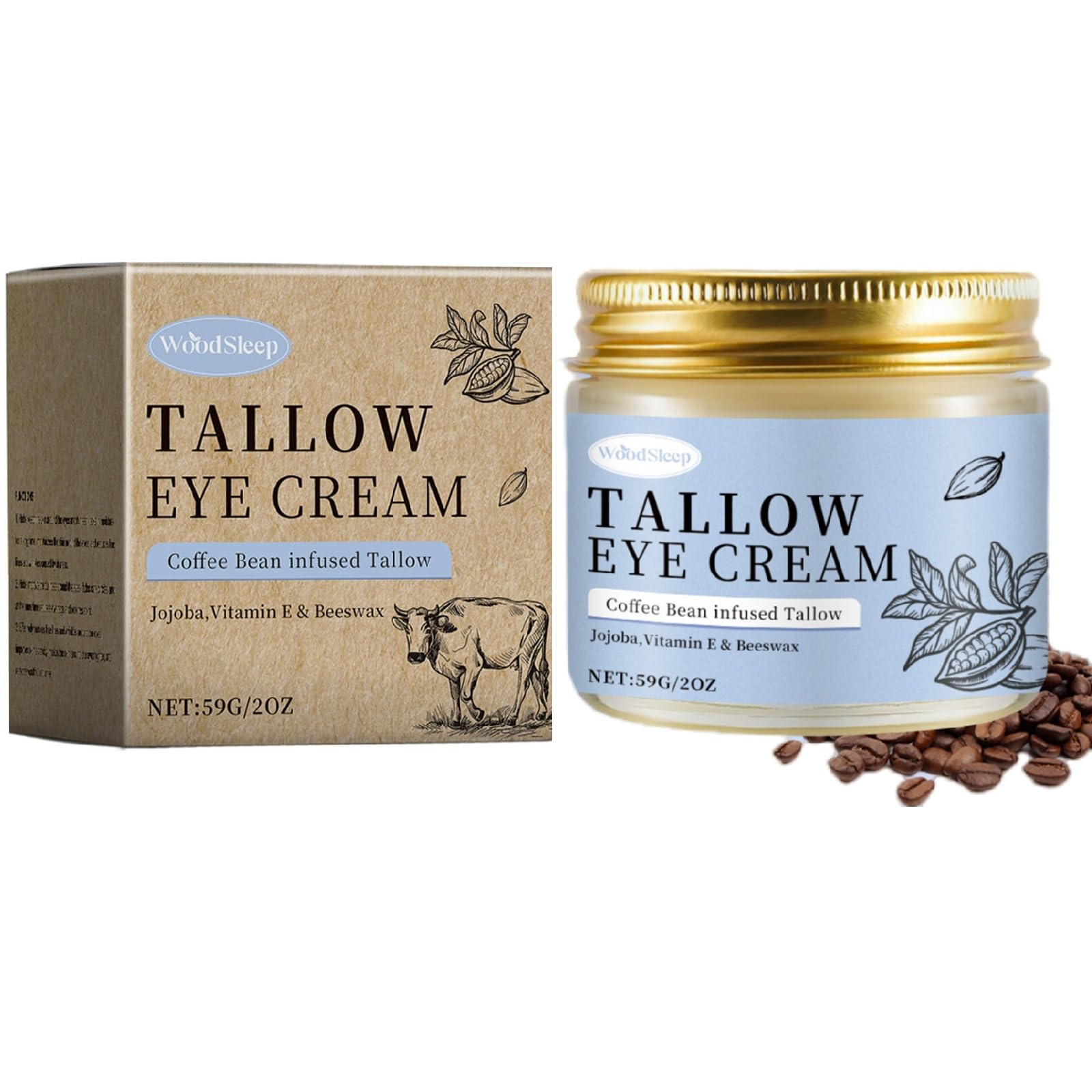 Snapklik.com : Coffee Beef Tallow Eye Cream For Dark Circles, Beef ...