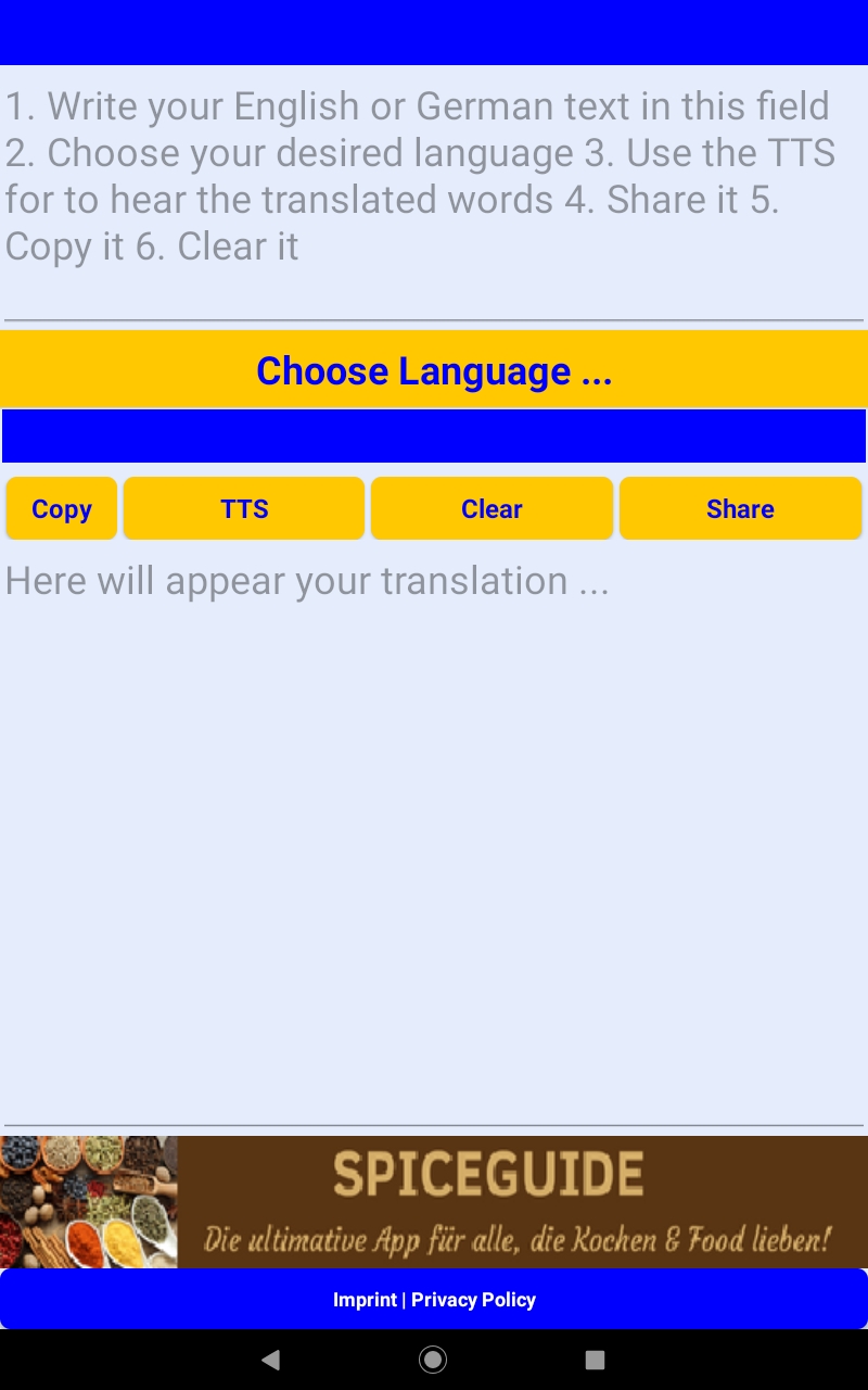 QuickTranslate - App on Amazon Appstore